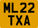 ML22 TXA, KIA Niro (Manchester) License plate of the United Kingdom