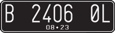 B 2406 OL, Toyota Calya (Jakarta, Banten (Tangerang), West Java (Bekasi ...