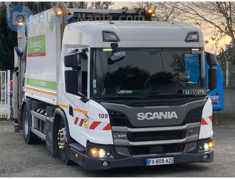 FX-805-AZ, Scania L-series (Bas-Rhin) French license plate