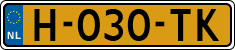 H-030-TK, Volvo XC60 , License plate of the Netherlands