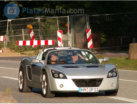 HM OP 11, Opel Speedster (Hameln-Pyrmont District) German license plate