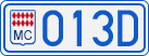 013D, Bentley Mulsanne , License plate of Monaco