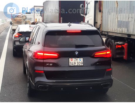 ZH 349309, BMW X5 (Zurich) License plate of Switzerland