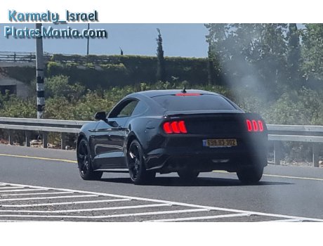 699-93-302, Ford Mustang , License plate of Israel
