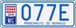 077E, Bentley Continental GTC , License plate of Monaco