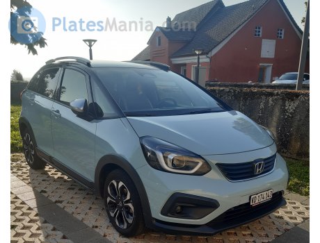 VD 174143, Honda Jazz (Vaud) License plate of Switzerland
