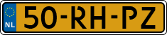 50-RH-PZ, Porsche 968 , License plate of the Netherlands