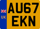 AU67 EKN, Jeep Renegade (Norwich) License plate of the United Kingdom