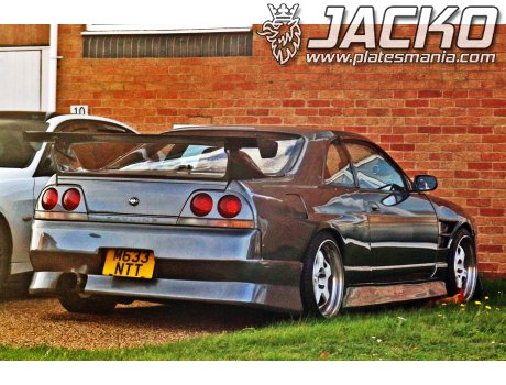 M633 NTT, Nissan Skyline (Exeter) License plate of the United Kingdom