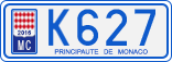 K627, Porsche 911 , License plate of Monaco