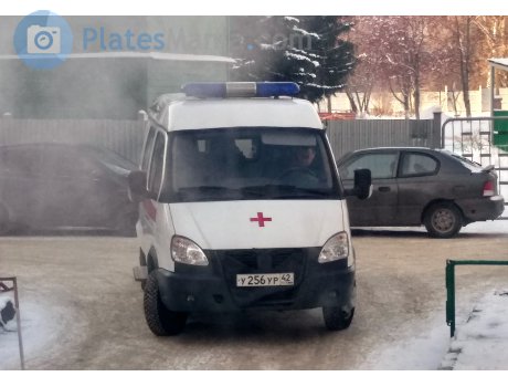 у256ур42, GAZ 32214 ГАЗель (Kemerovo Oblast) License plate Russia