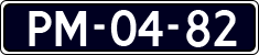 PM-04-82, BMW E3 , License plate of the Netherlands