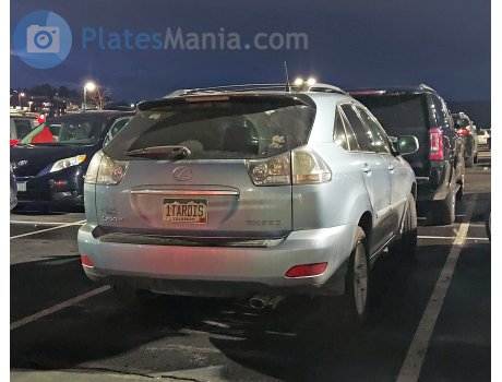 1TARDIS, Lexus RX (Colorado) License plate of the USA