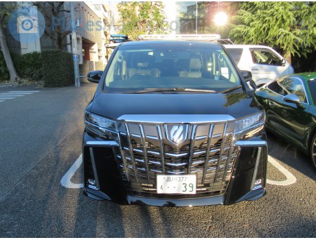 品川 377 も 39, Toyota Alphard (Shinagawa) License plate of Japan