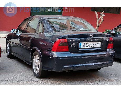 M 5435 YY, Opel Vectra (Madrid) License plates of Spain