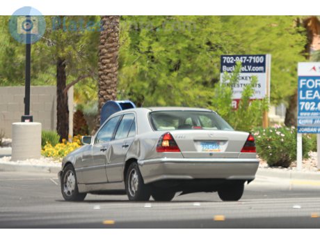 351-C90, Mercedes-Benz C-Klasse (Nevada) License plate of the USA