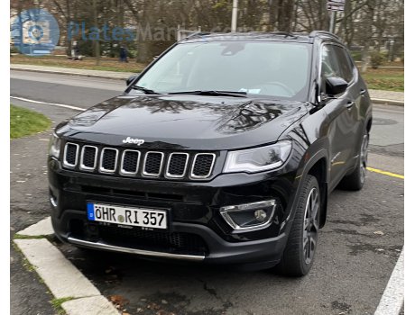 ÖHR RI 357, Jeep Compass (Hohenlohe District (Öhringen)) German license ...