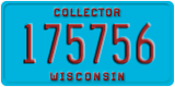 175756, GMC Typhoon (Wisconsin) License plate of the USA