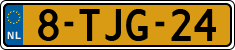 8-TJG-24, Citroёn C1 , License plate of the Netherlands