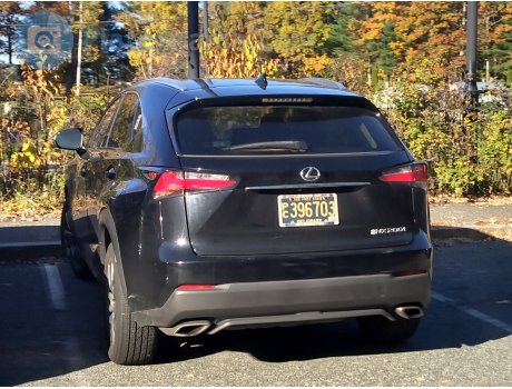 PC396703, Lexus NX (Delaware) License plate of the USA