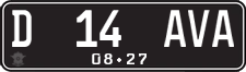 D 14 AVA, Audi R8 (West Java (Bandung)) License plate of Indonesia