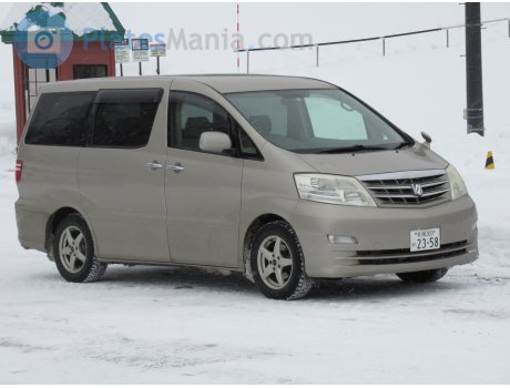 札幌 303 わ 2358, Toyota Alphard (Sapporo) License plate of Japan