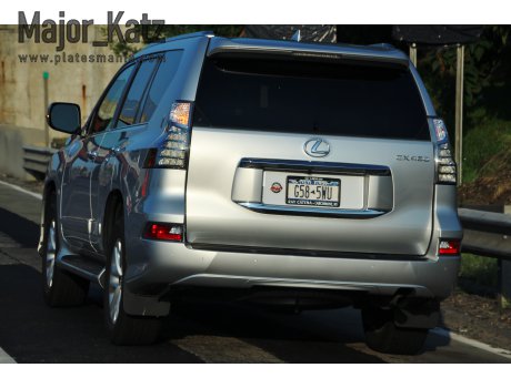 G58 5WU, Lexus GX (New York) License plate of the USA