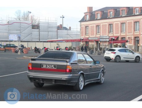 GB-343-PL, Audi Coupé (Without code of department) French license plate