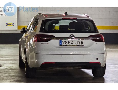 7864 JYR, Opel Insignia , License plates of Spain