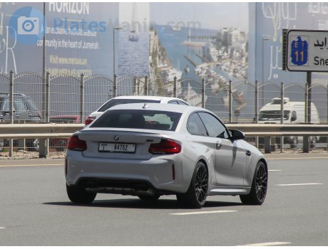 I 84752, BMW M2 (Dubai) License plate of the UAE