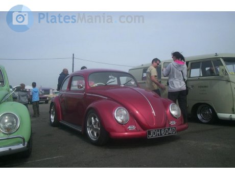 JDH 604D, Volkswagen Beetle (Dudley) License plate of the United Kingdom