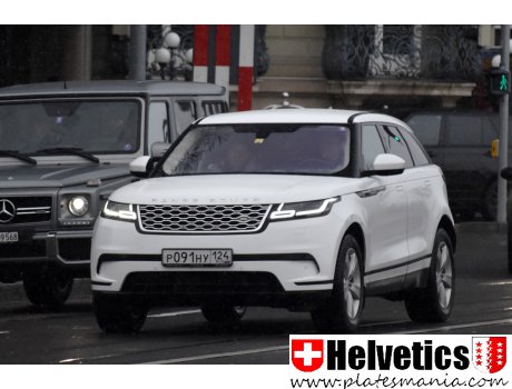 р091ну124, Land Rover Range Rover Velar (Krasnoyarsk Krai) License ...