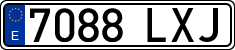 7088 LXJ, Mercedes-Benz Citan , License plates of Spain