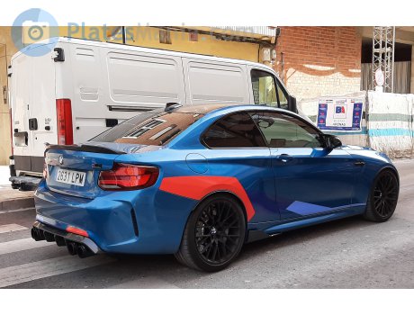 2631 LPM, BMW M2 , License plates of Spain