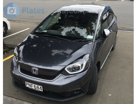 PNF684, Honda Jazz , License plate of New Zealand