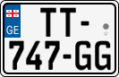 TT-747-GG, Toyota Prius , License plate of Georgia