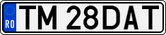 TM 28 DAT, Volvo XC90 (Timiş County) License plate of Romania