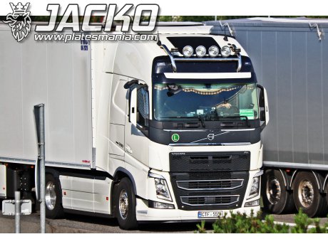 CTF 555, Volvo FH , License plate of Moldova
