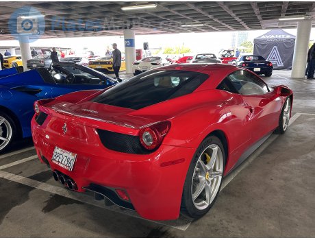8PEV796, Ferrari 458 (California) License plate of the USA