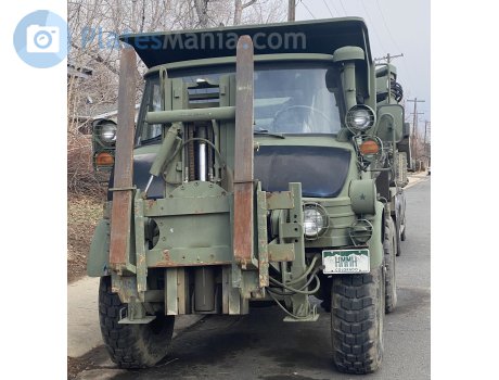 HMMH, Mercedes-Benz Unimog (Colorado) License plate of the USA
