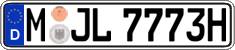 M JL 7773H, Hymer Mobil (Munich City, Munich District) German license plate