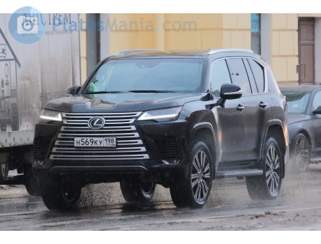 н569ку198, Lexus LX (St. Petersburg City) License plate Russia