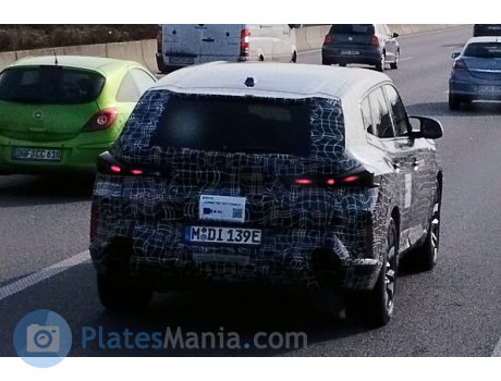 M DI 139 E, BMW XM (Munich City, Munich District) German license plate