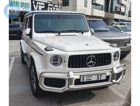 X 57, Mercedes-Benz G-Klasse (Dubai) License plate of the UAE