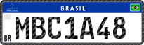 MBC1A48, Chevrolet Chevette (Santa Catarina) License plate of Brazil