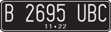 B 2695 UBC, Honda Accord (Jakarta, Banten (Tangerang), West Java ...
