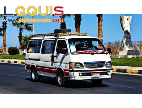 ‎٩٢٨٤‎ ‎ط ر ف‎, Toyota HiAce (Red Sea Governorate) License plate of Egypt