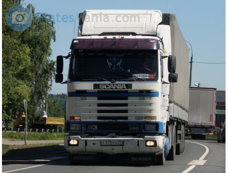 т175рн77, Scania III-series (Moscow City) License plate Russia
