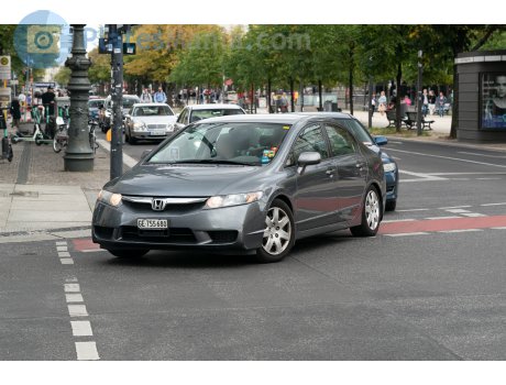 GE 755680, Honda Civic (Geneva) License plate of Switzerland