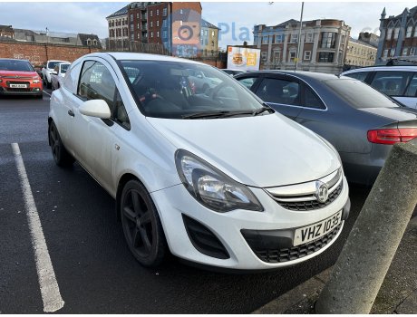 VHZ 1035, Vauxhall Corsa (Tyrone) License plate of the United Kingdom